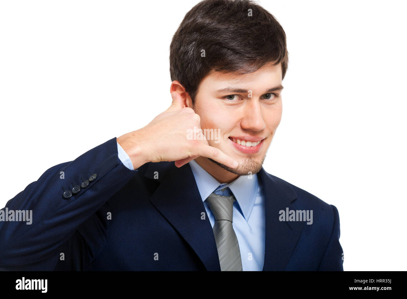 Businessman telephony hi-res stock photography and images - Alamy