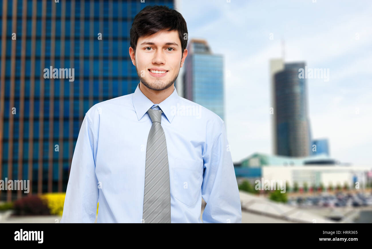 Handsome businessman portrait Stock Photo - Alamy