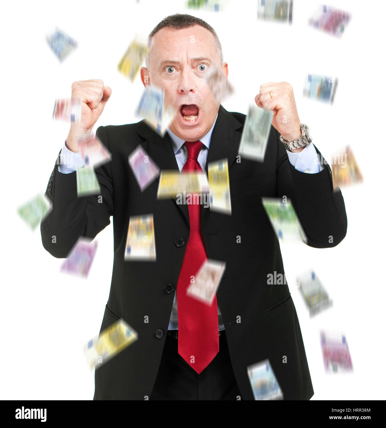 Rain of money Stock Photo - Alamy
