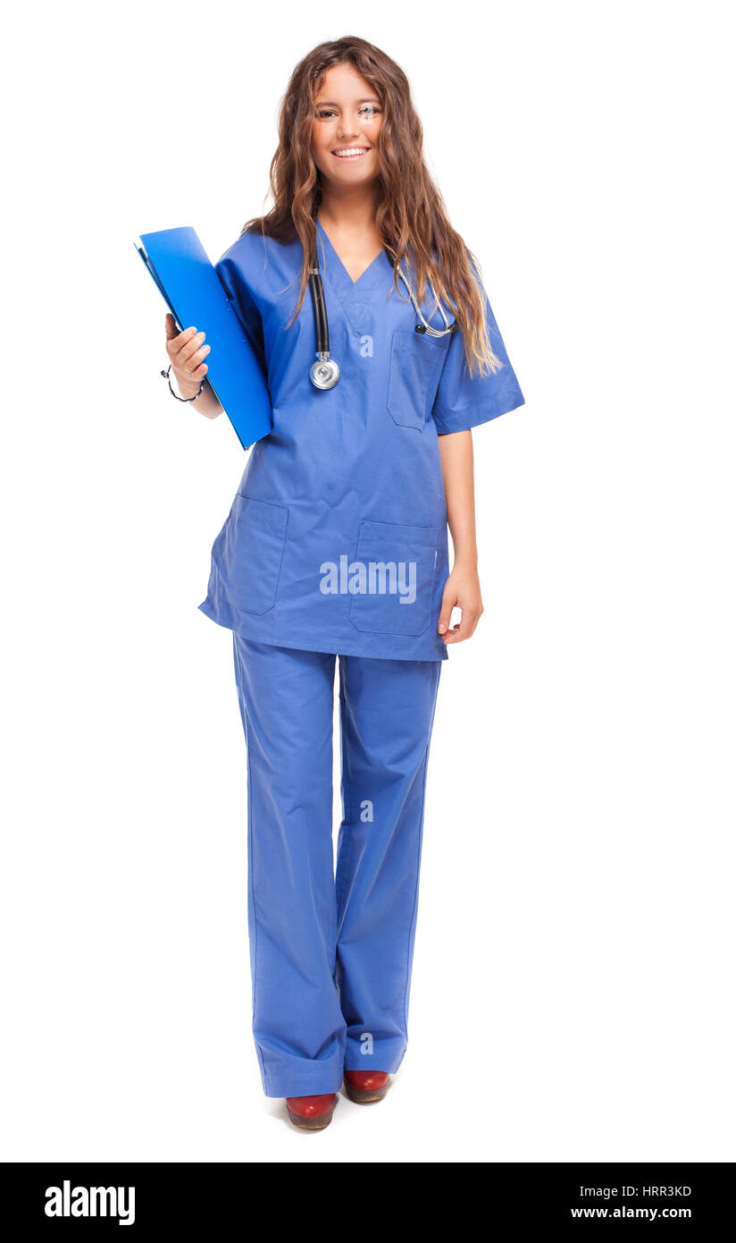 Portrait of a smiling nurse Stock Photo - Alamy