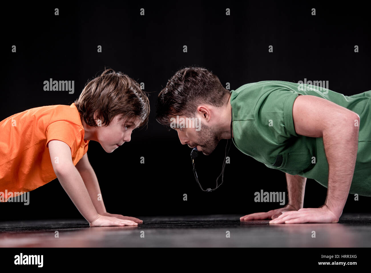 Boy doing push ups hi-res stock photography and images - Alamy