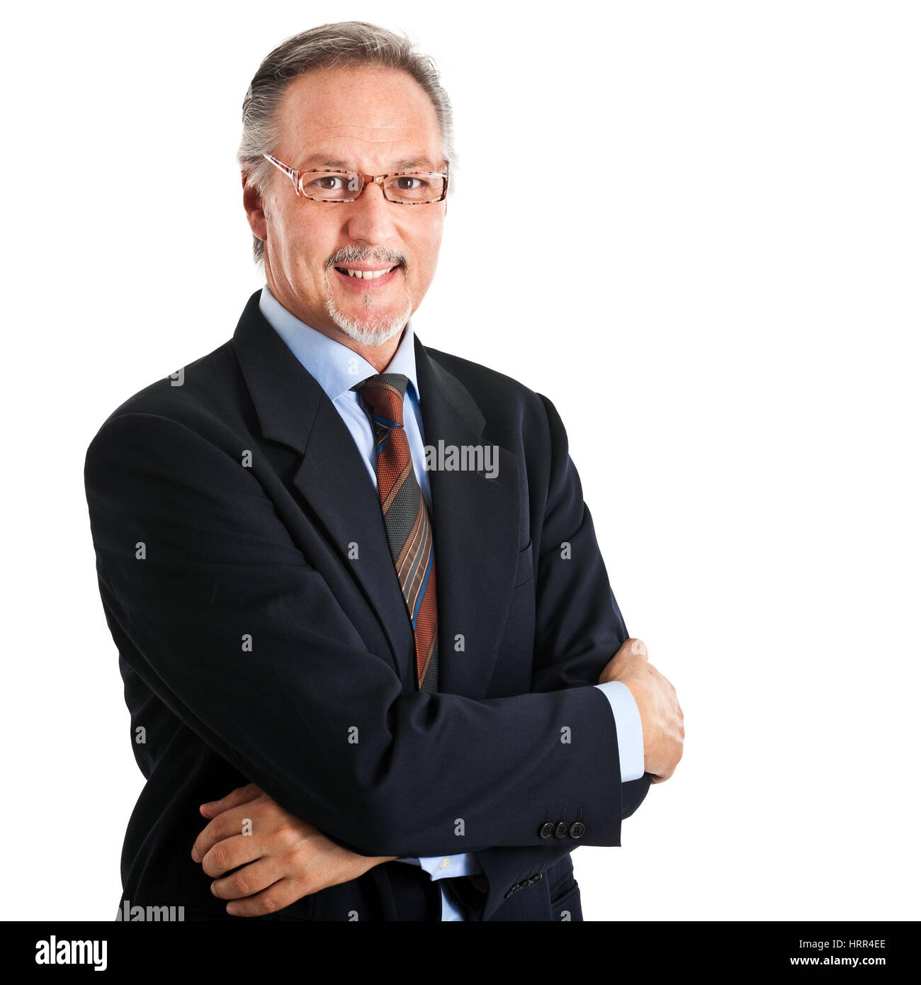 Male manager isolated on white Stock Photo - Alamy
