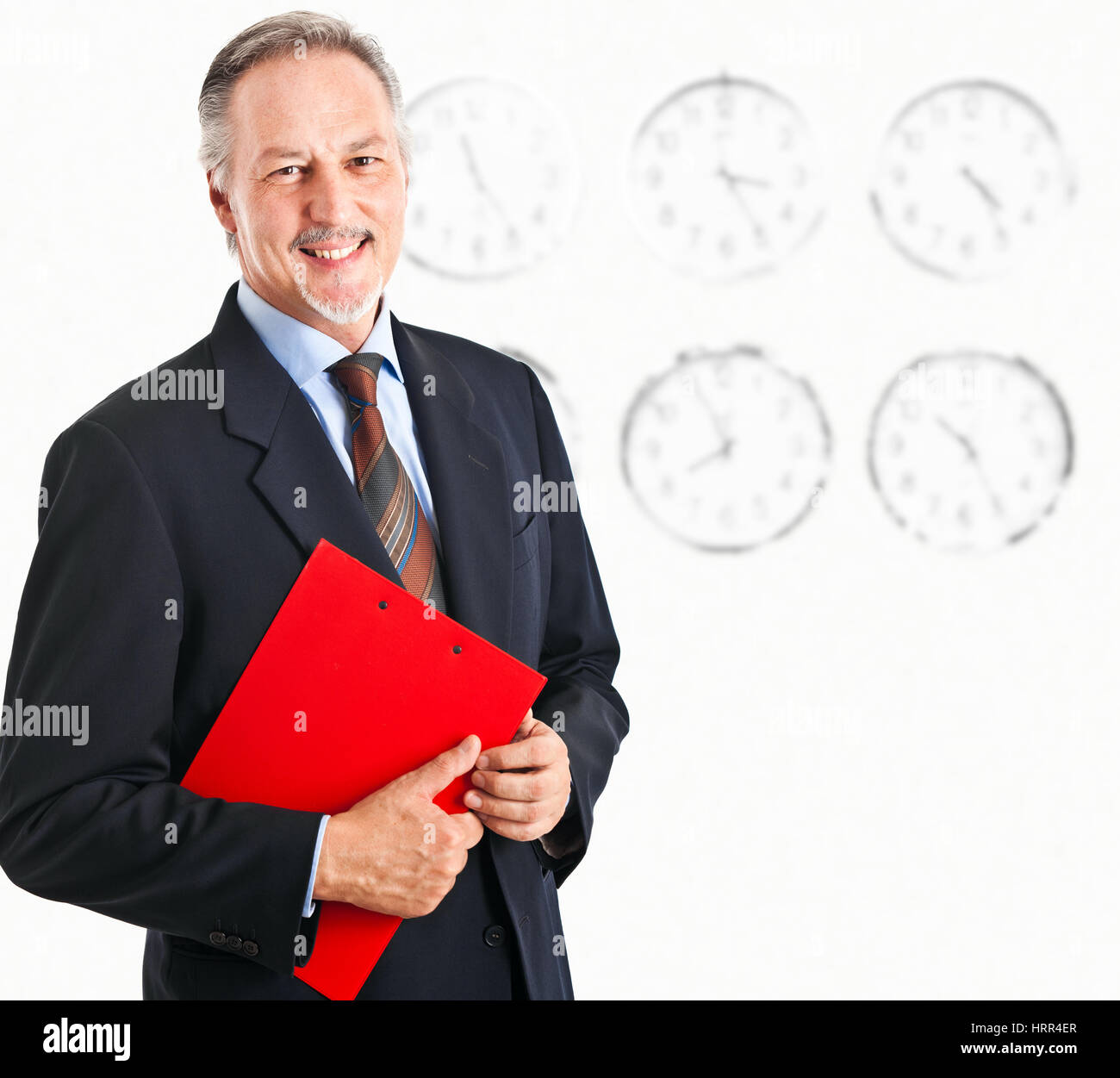 Male manager isolated on white Stock Photo - Alamy