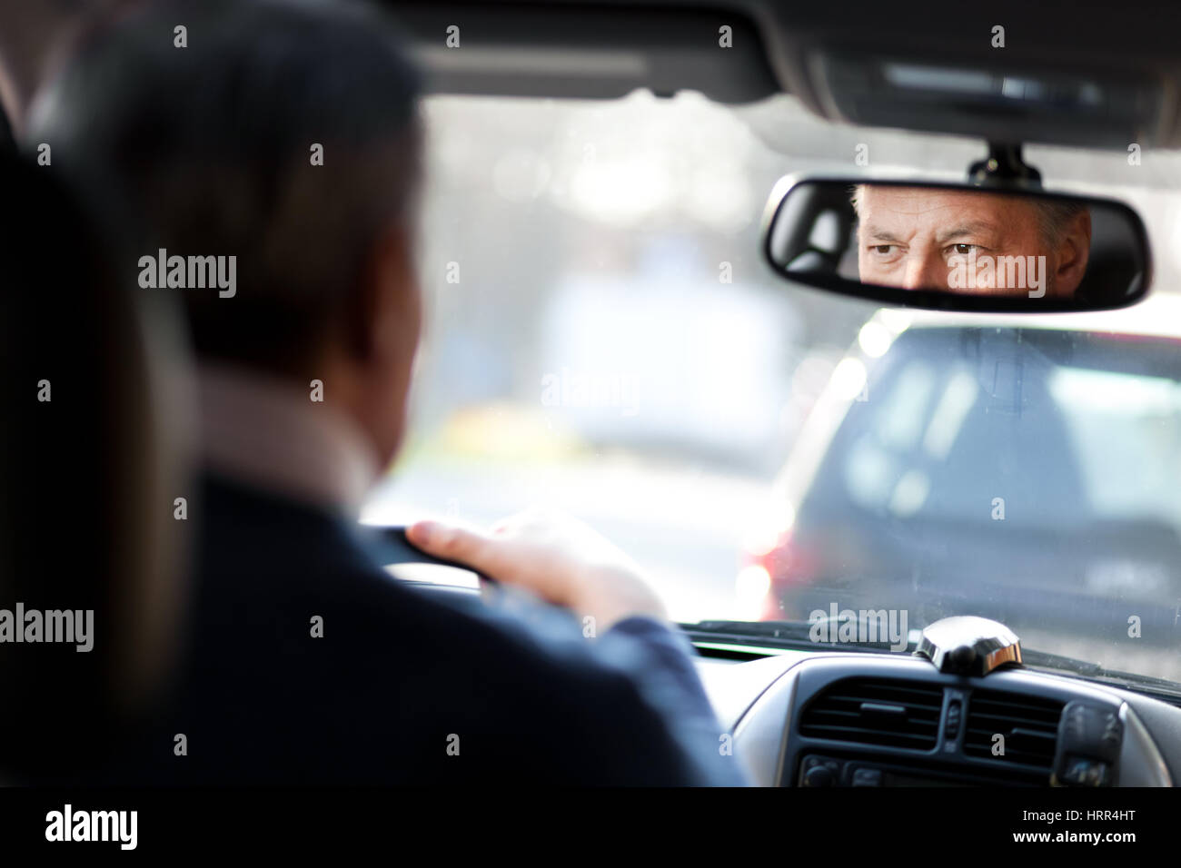 Man driving his car Stock Photo - Alamy