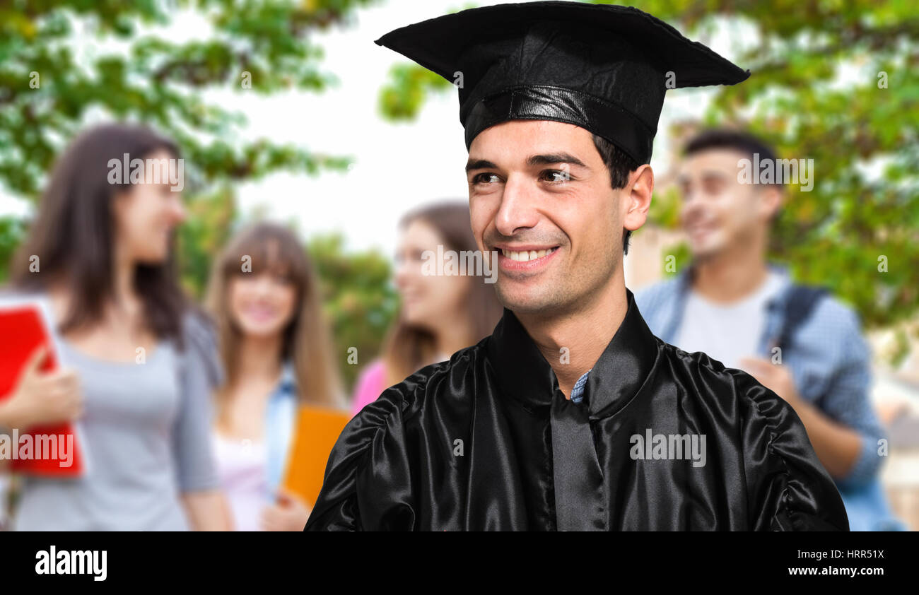 Portrait of happy graduating student Stock Photo - Alamy