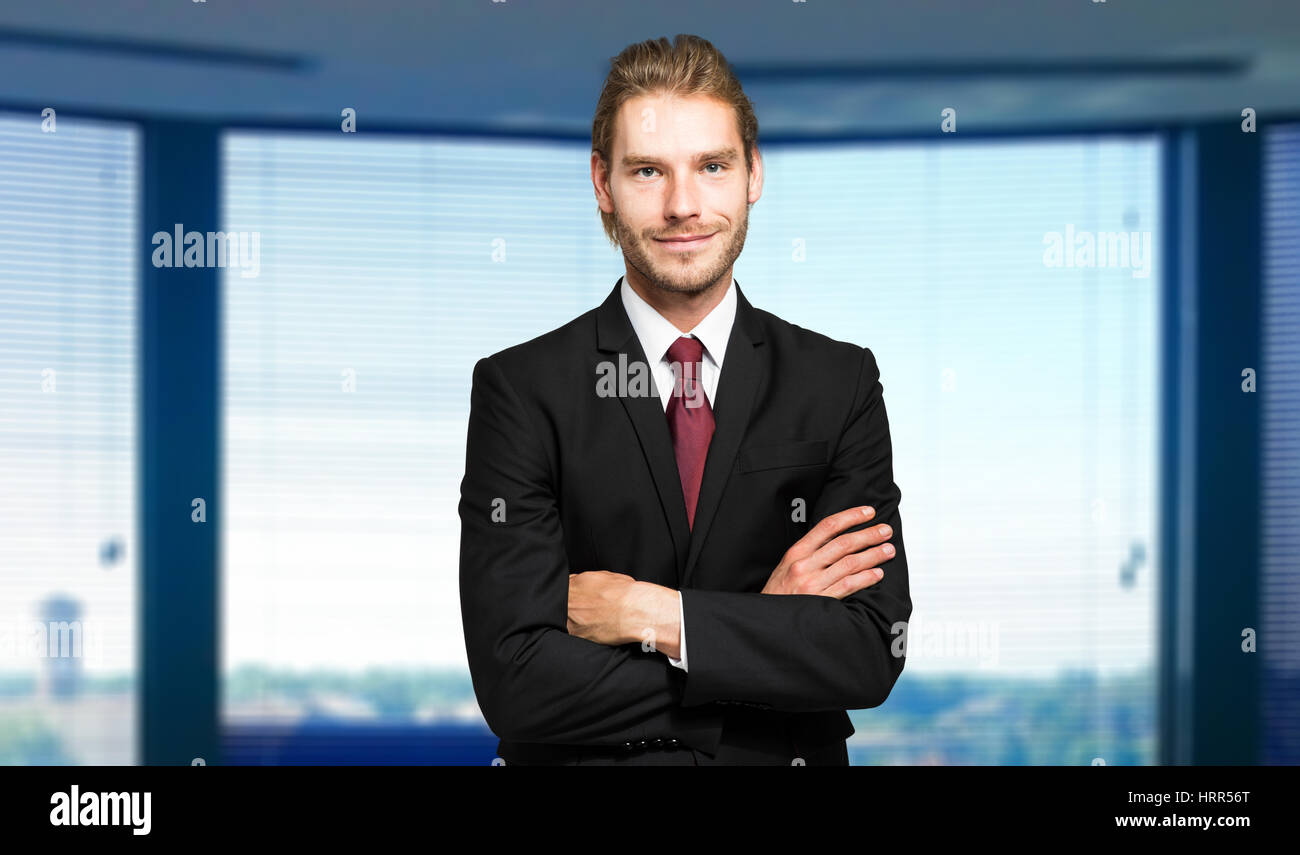 Handsome manager portrait Stock Photo - Alamy