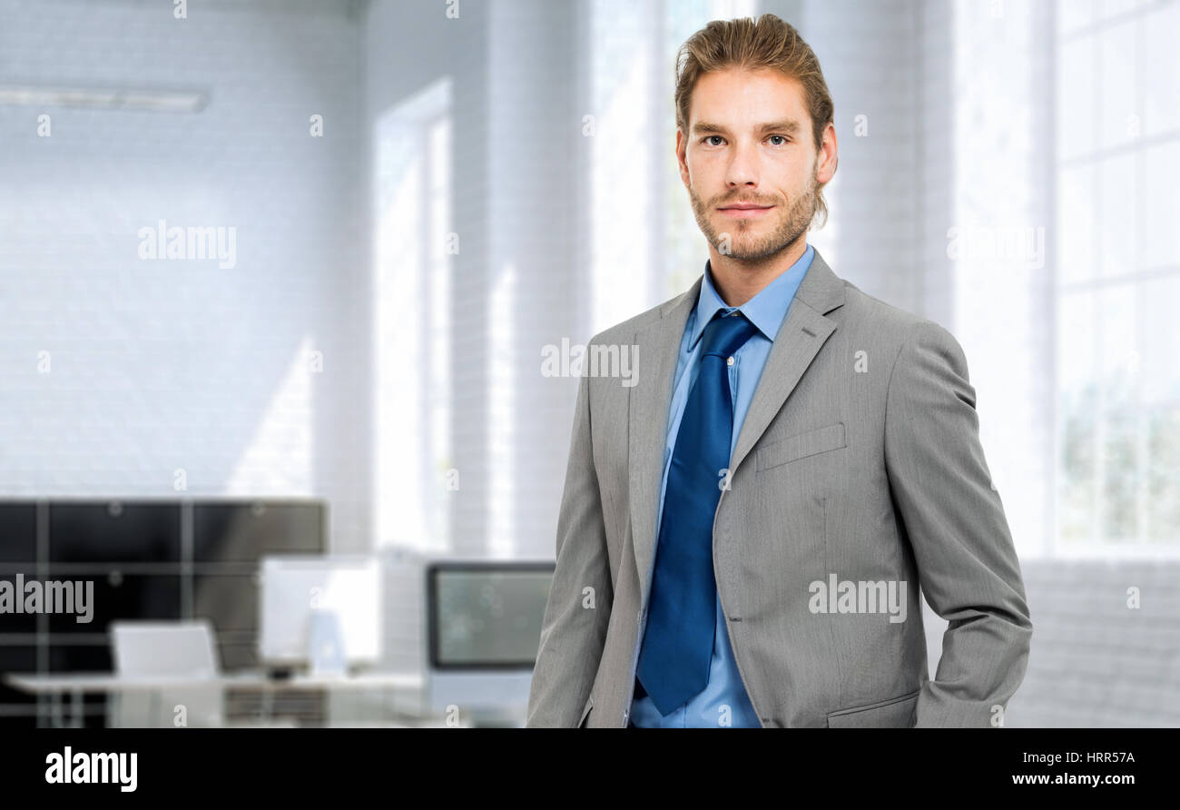 Handsome manager portrait Stock Photo - Alamy