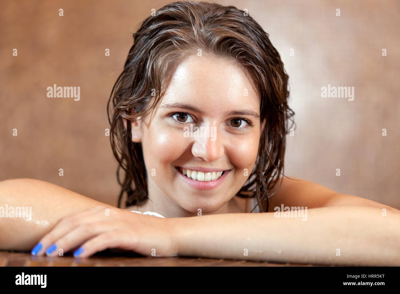 People relaxing in a spa Stock Photo - Alamy