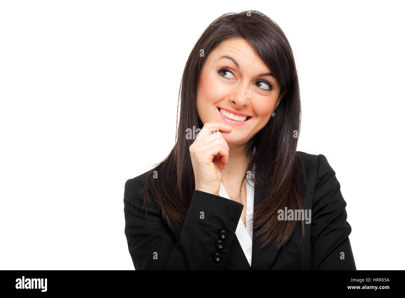 Happy businesswoman having idea hi-res stock photography and images - Alamy