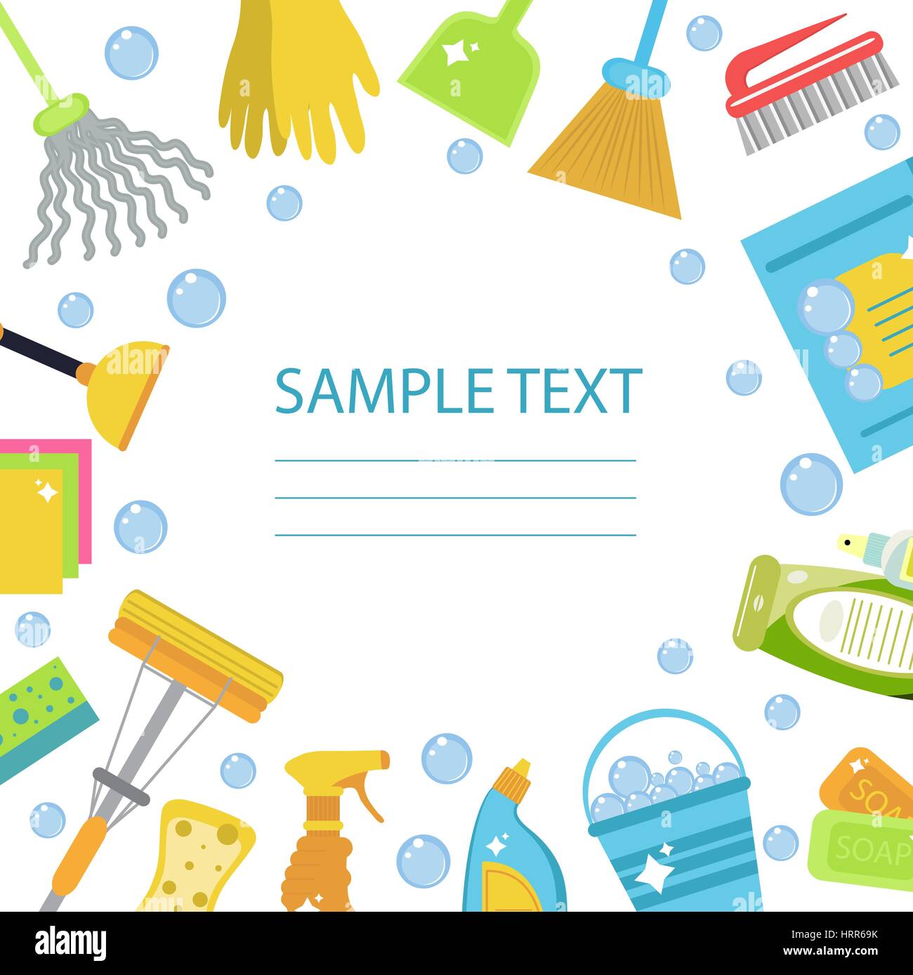 Set of icons for cleaning tools. Cleaning template for text, background ... Set of icons for cleaning tools. Cleaning template for text, background ...