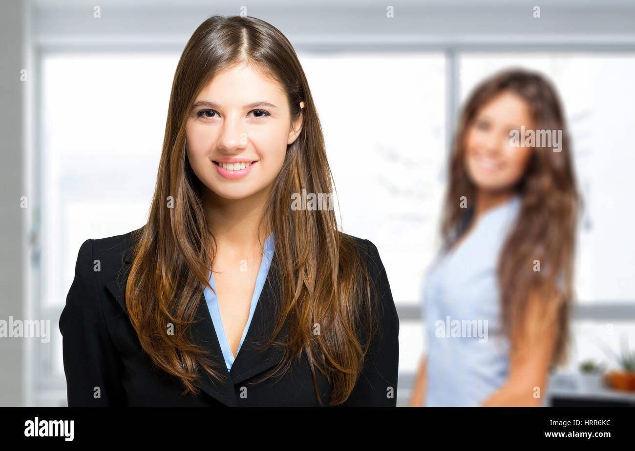 Two smiling businesswomen Stock Photo - Alamy Two smiling businesswomen Stock Photo - Alamy