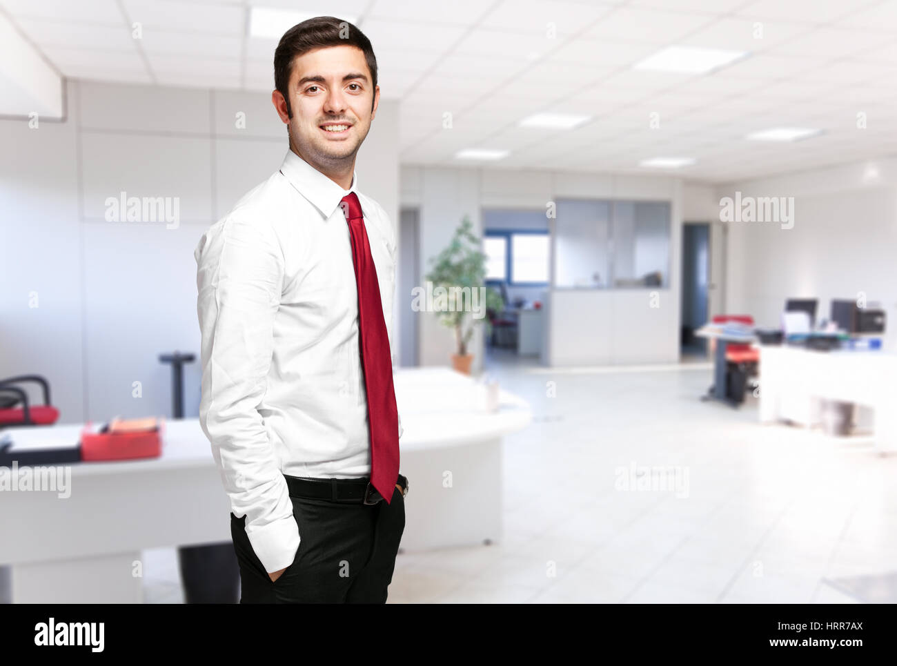Male manager in the office Stock Photo - Alamy