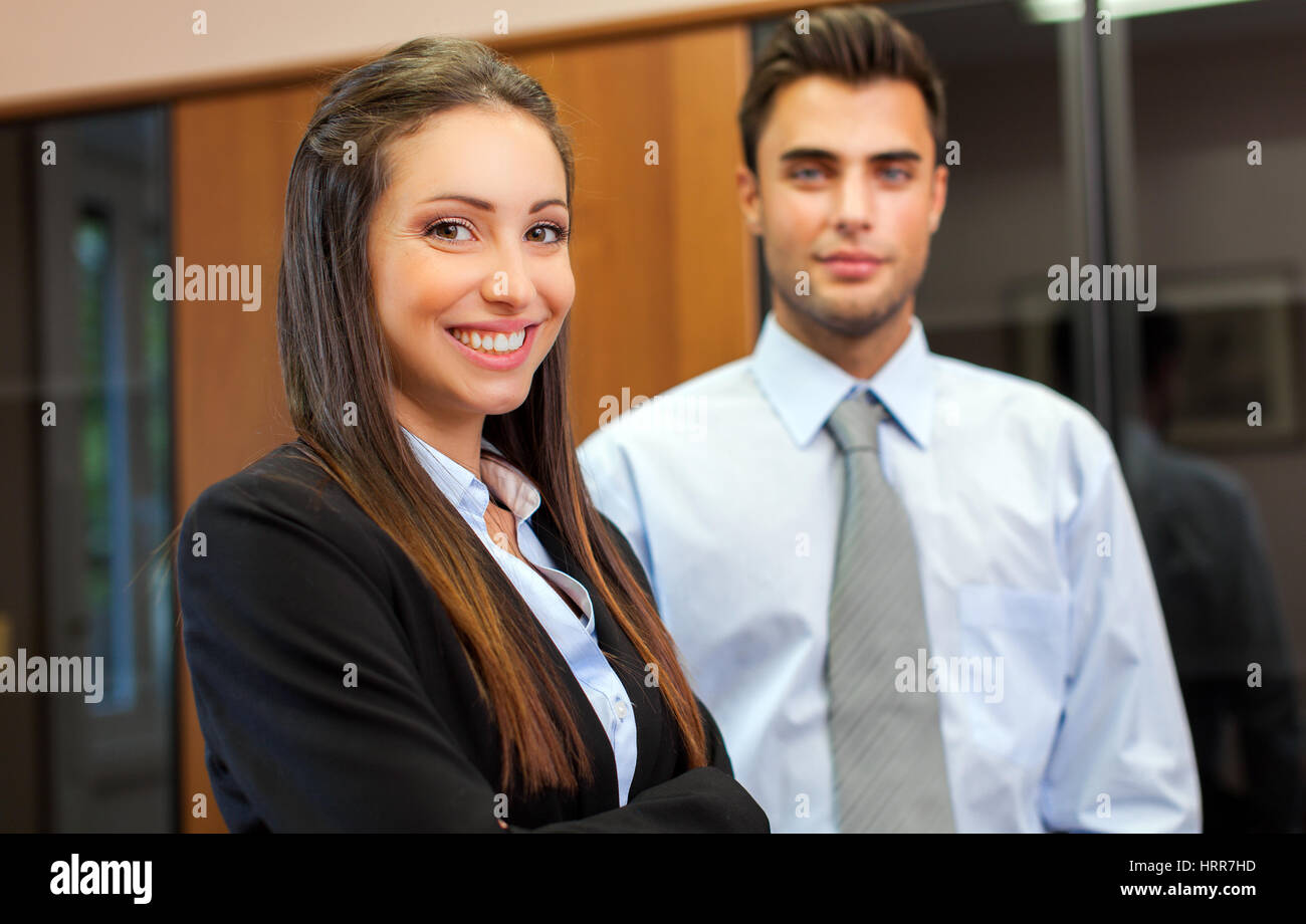 Two business partners in their office Stock Photo - Alamy