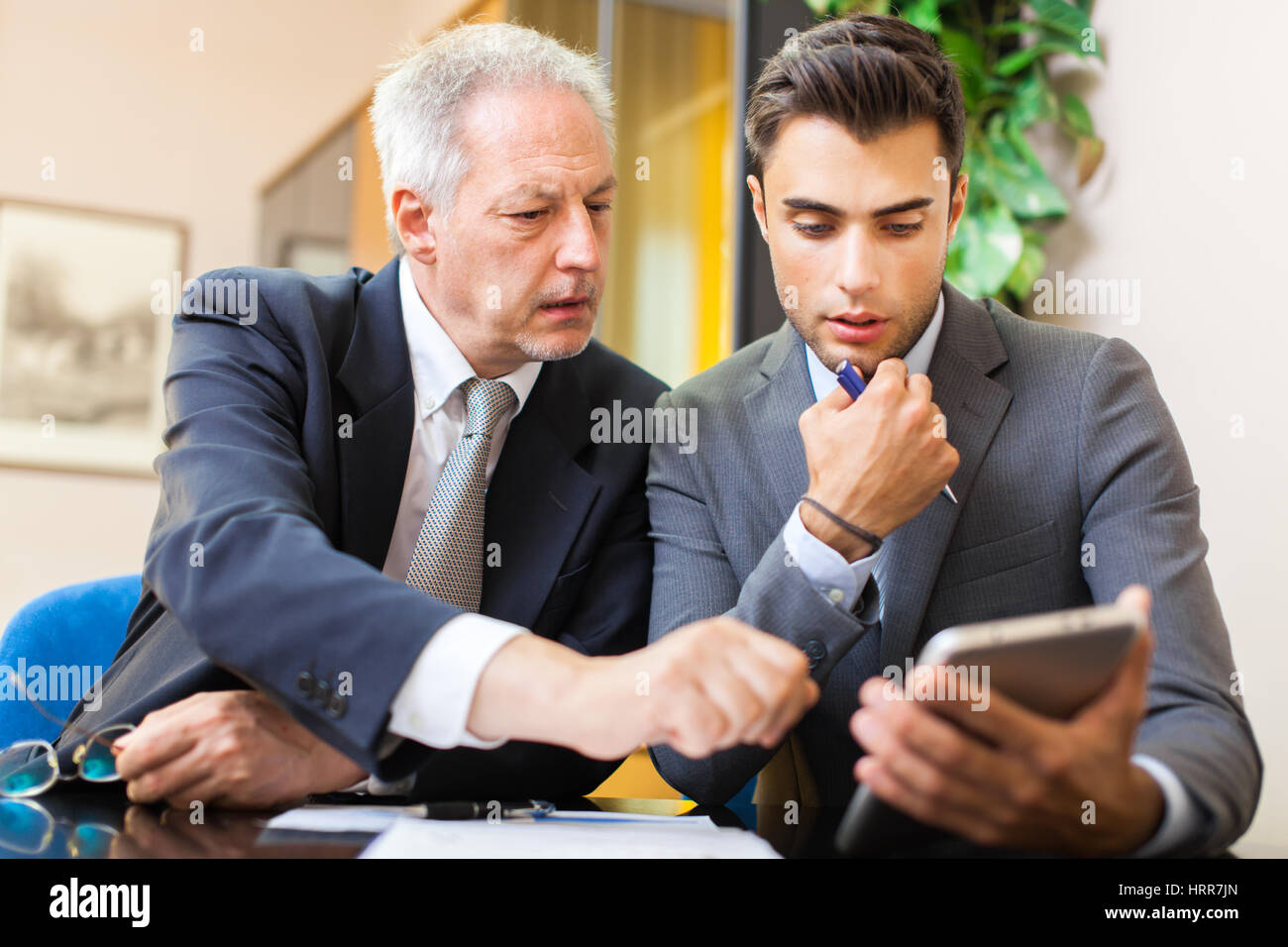 People at work in their office Stock Photo - Alamy