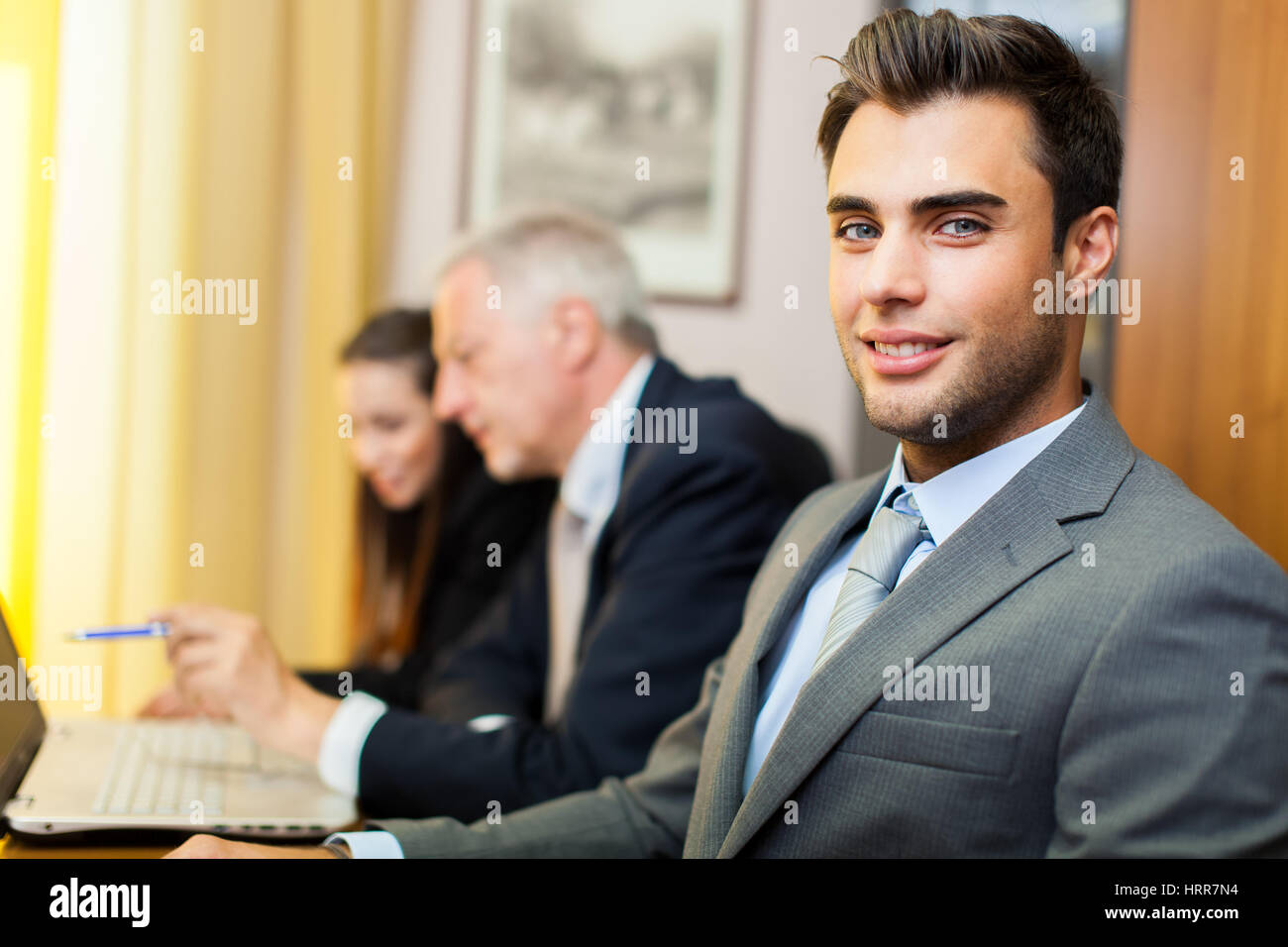 Business people at work Stock Photo - Alamy