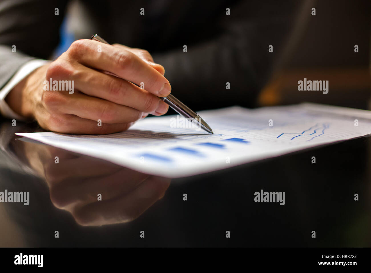 Closeup of business people at work Stock Photo - Alamy