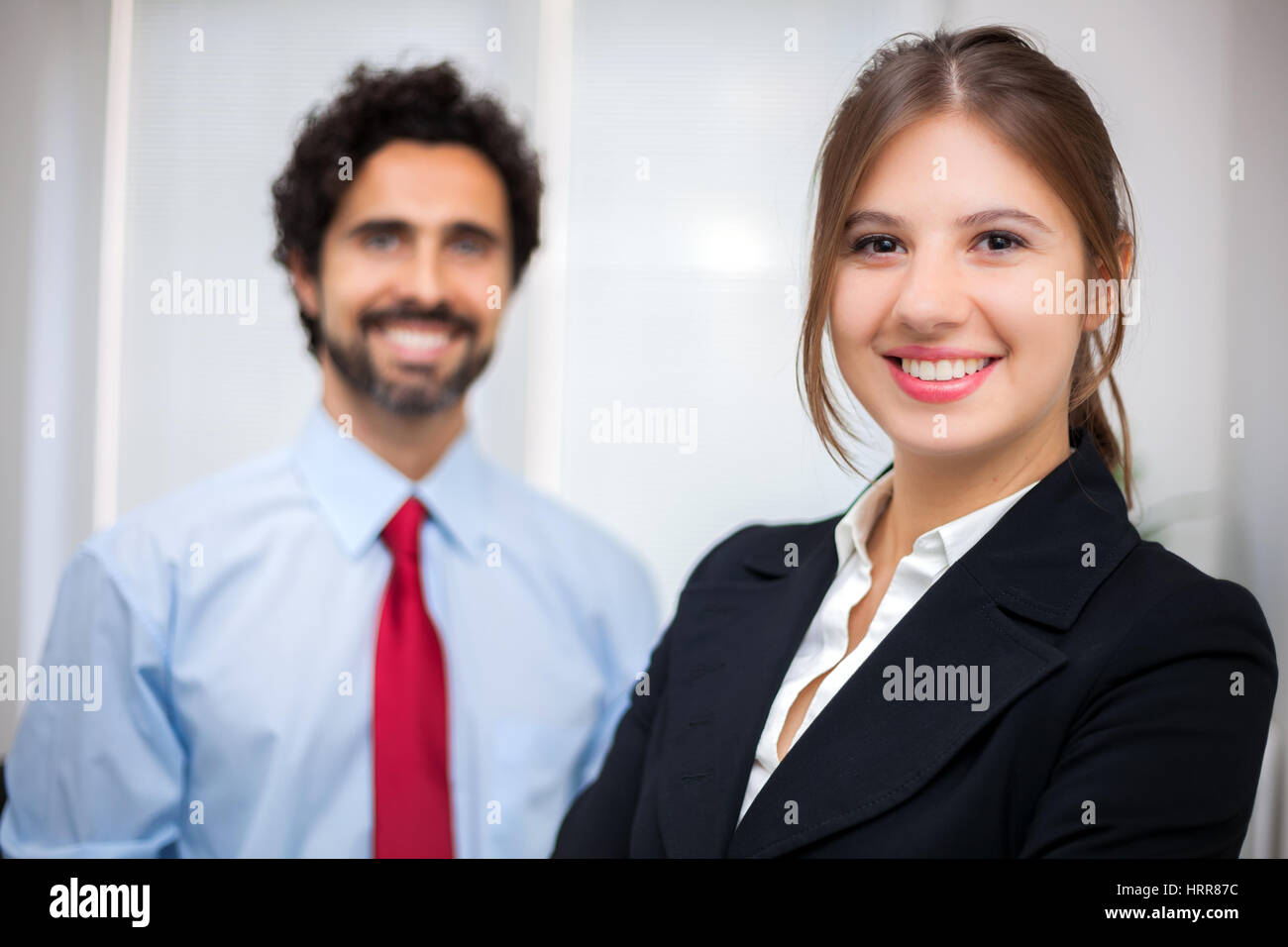 Business colleagues in an office Stock Photo - Alamy