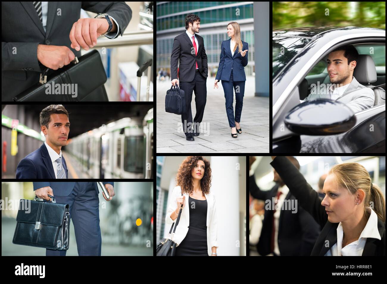 Business people going at work Stock Photo - Alamy