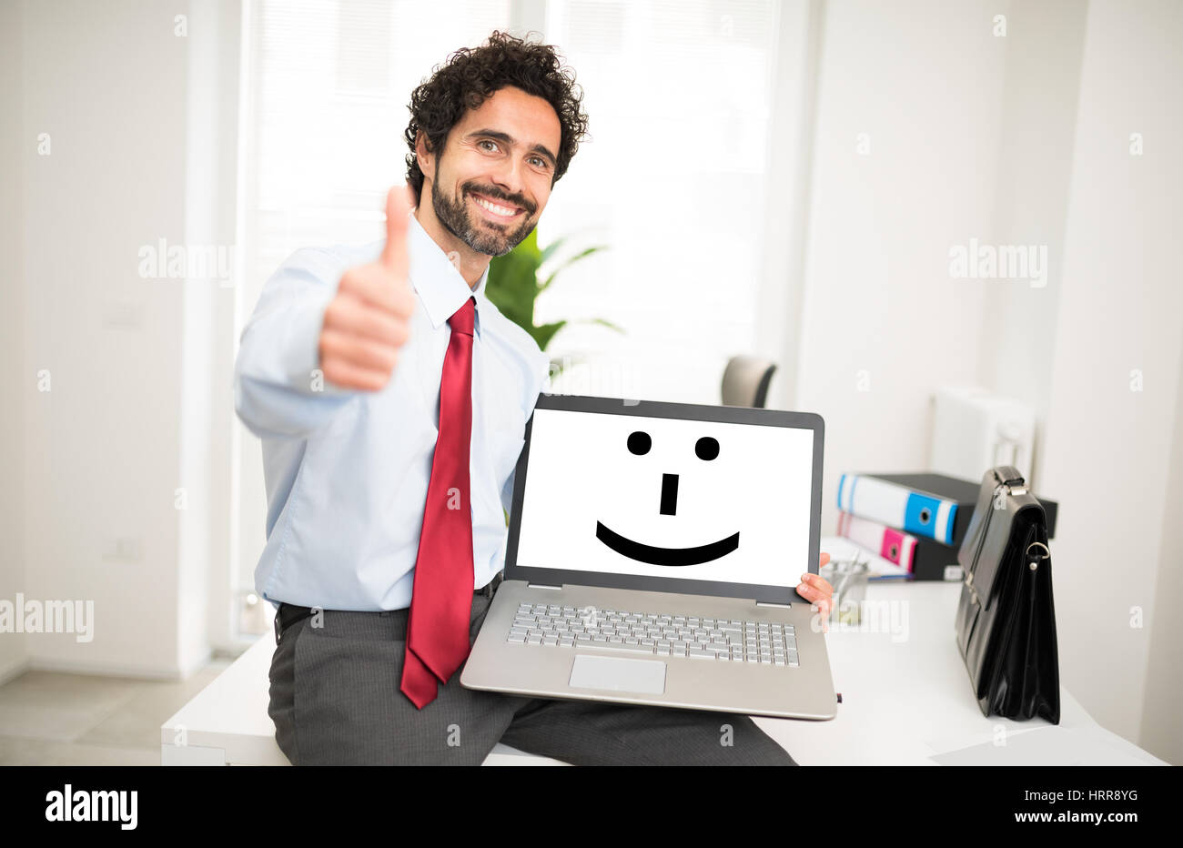 Positive business concept Stock Photo - Alamy