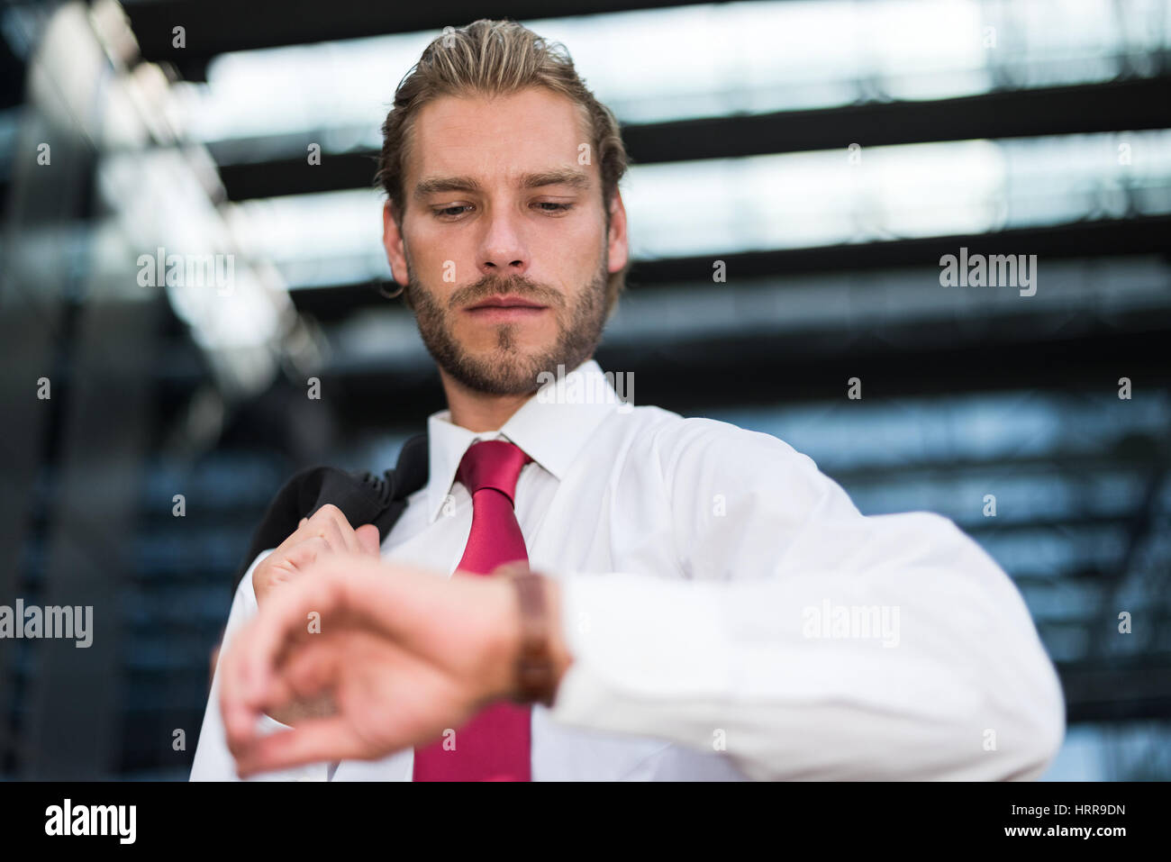 Young man blue eyes watching hi-res stock photography and images - Alamy