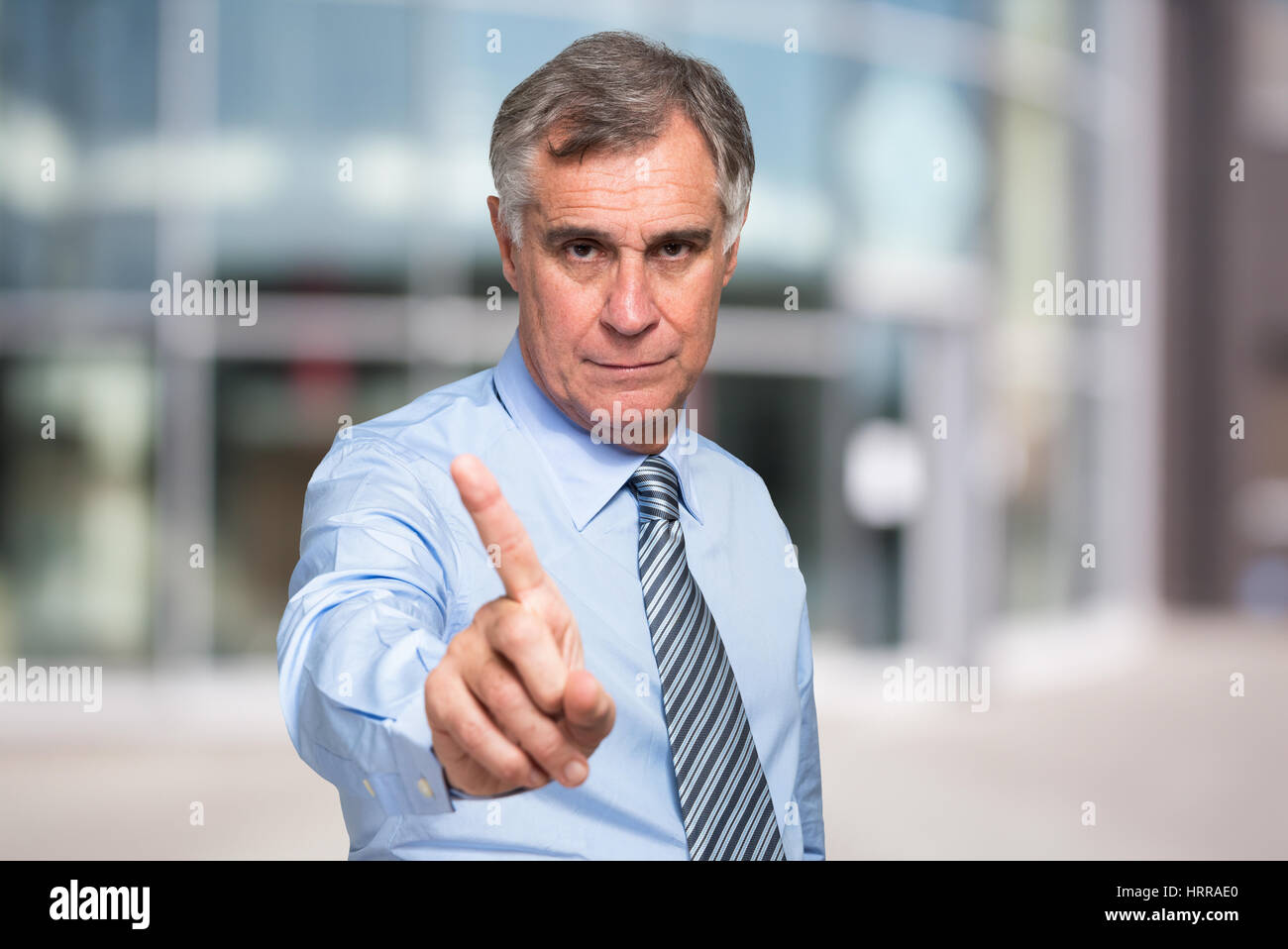 Business man showing no sign Stock Photo - Alamy