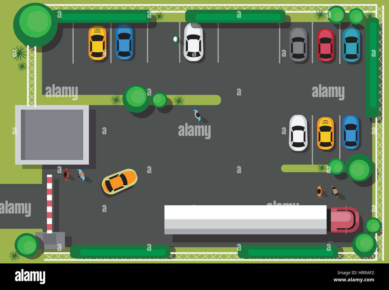 Blocking road view Stock Vector Images - Alamy