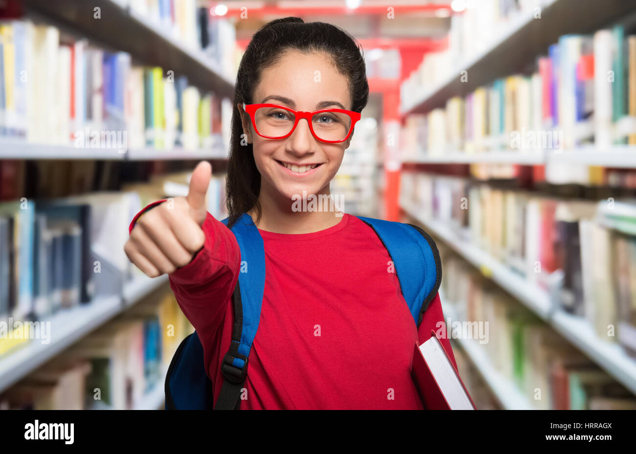 Student girl holding test hi-res stock photography and images - Alamy