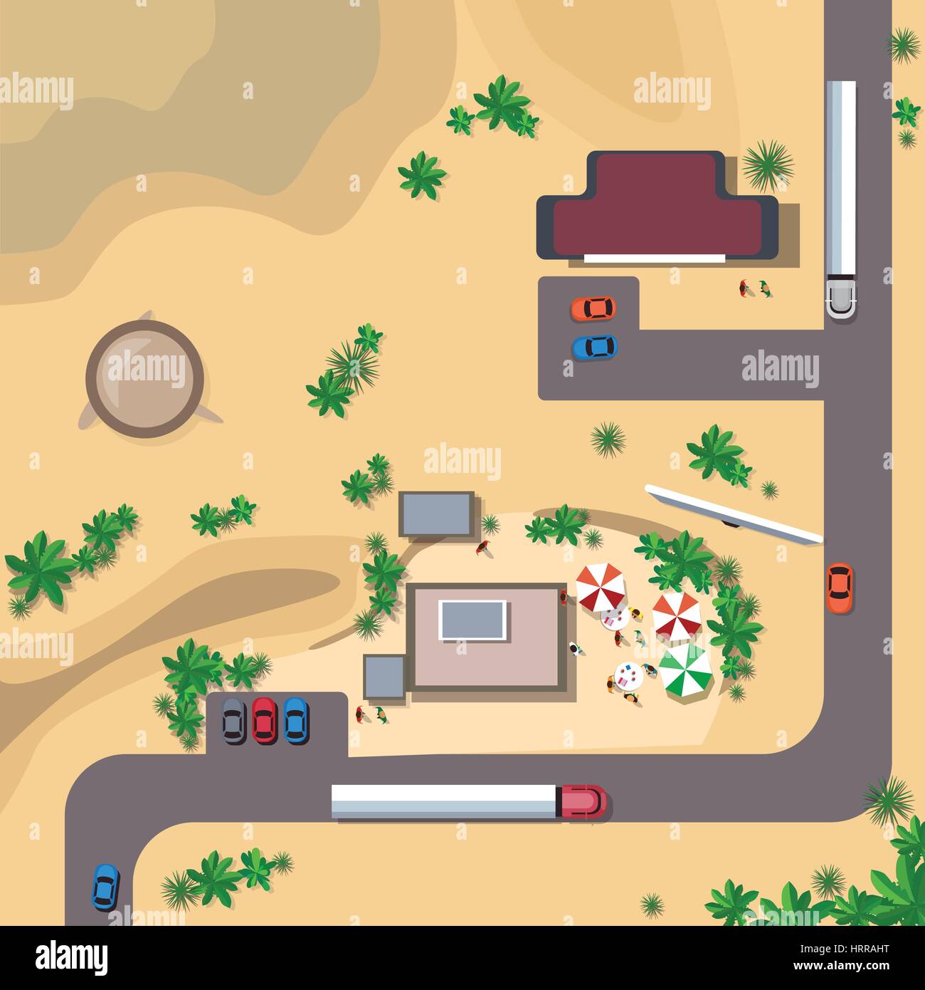 City cars traffic aerial Stock Vector Images - Alamy