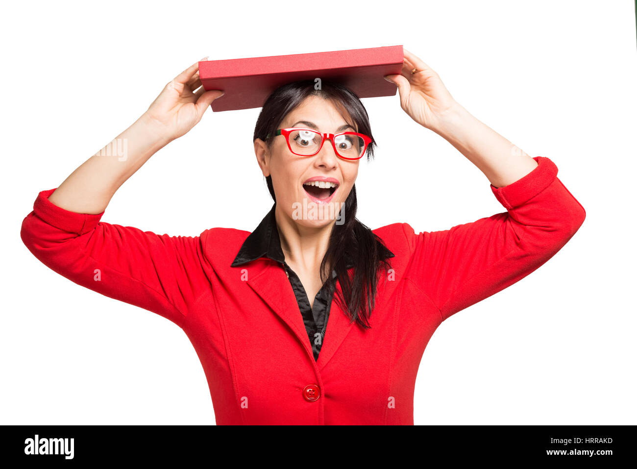Book over the head hi-res stock photography and images - Alamy