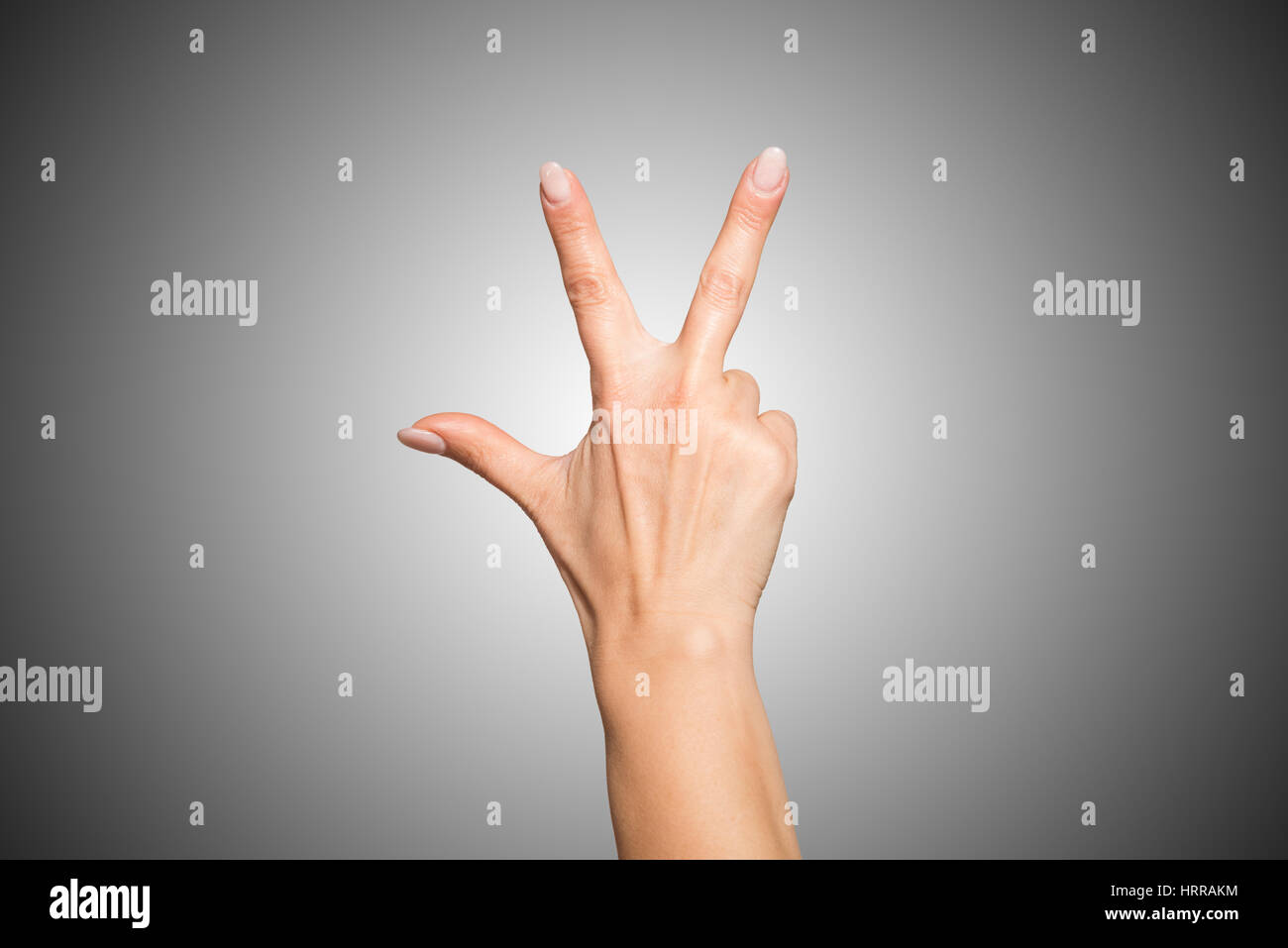 Hand doing number three Stock Photo - Alamy Hand doing number three Stock Photo - Alamy