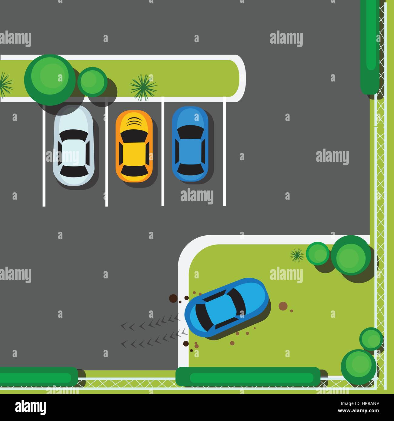 Blocking driveway hi-res stock photography and images - Alamy