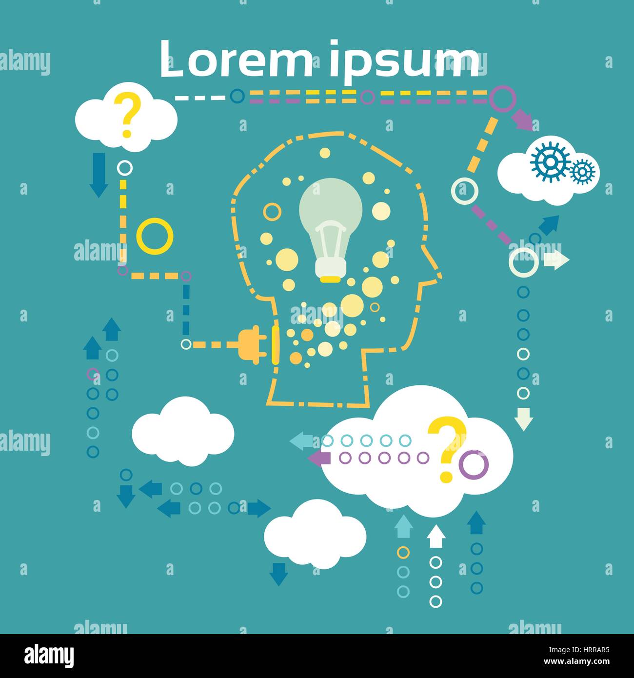 Abstract Business Brainstorming Concept New Idea Development ...