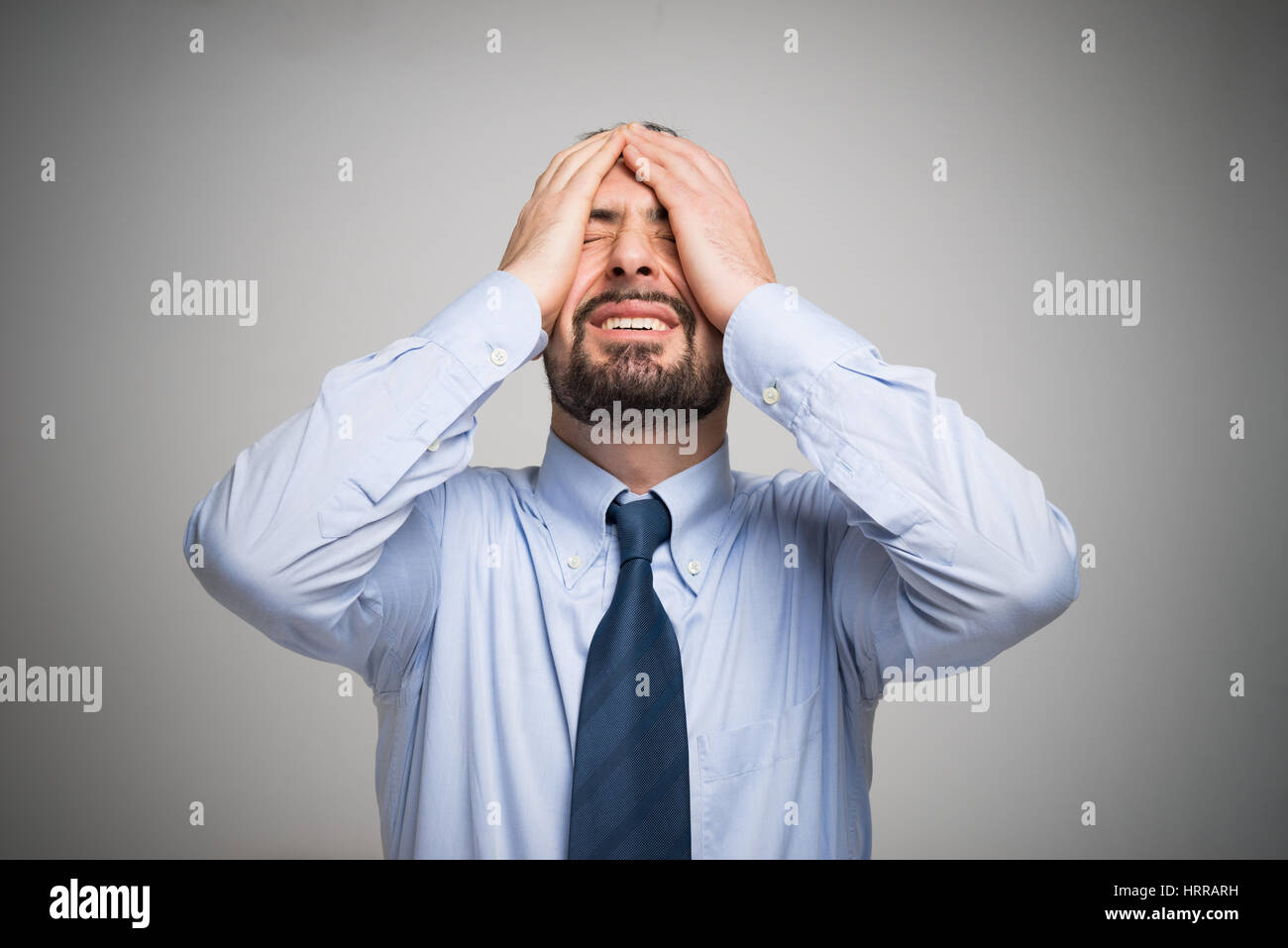 Portrait of a desperate man Stock Photo - Alamy