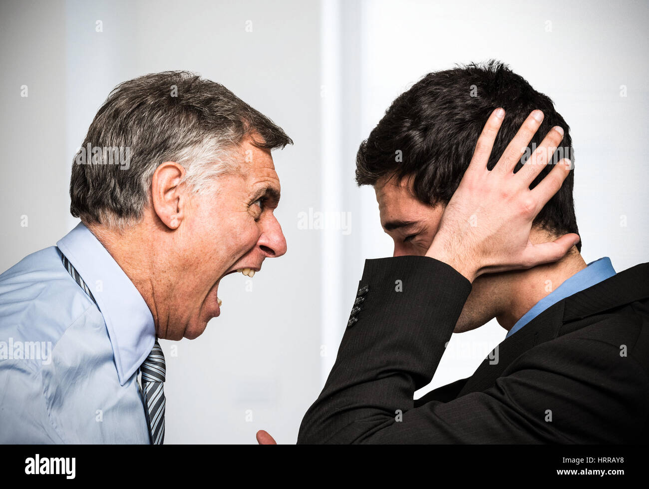 Boss yelling at employee hi-res stock photography and images - Alamy