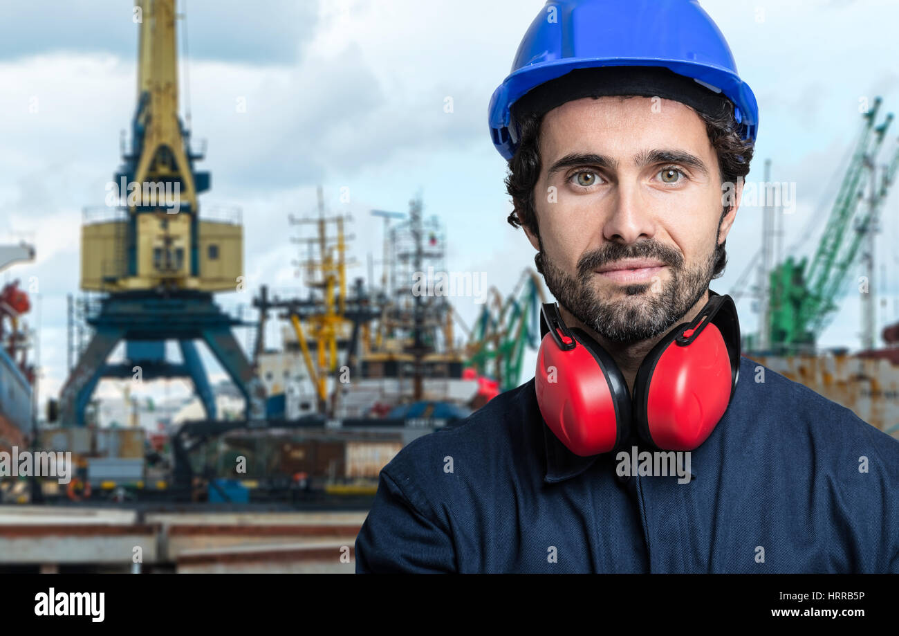 Harbor worker hi-res stock photography and images - Alamy