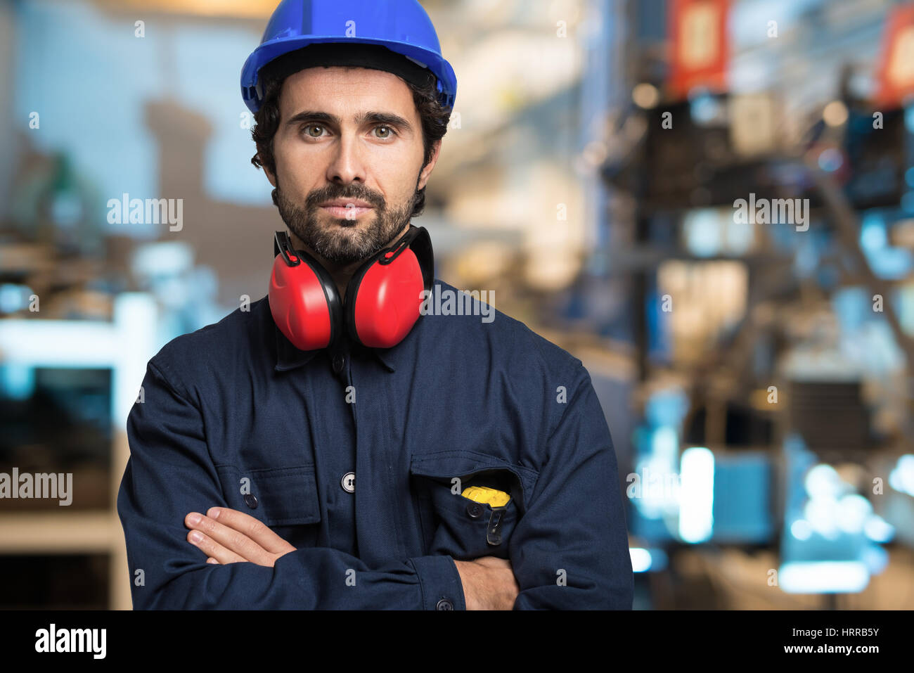 Portrait of a mechanical engineer Stock Photo - Alamy