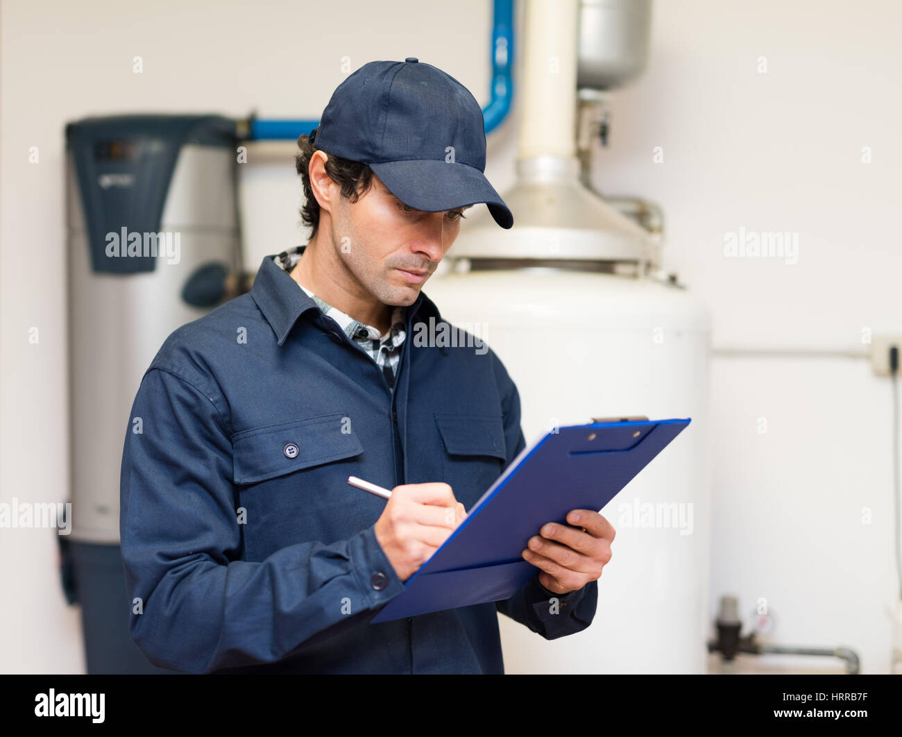 Gas technician inspection hi-res stock photography and images - Alamy