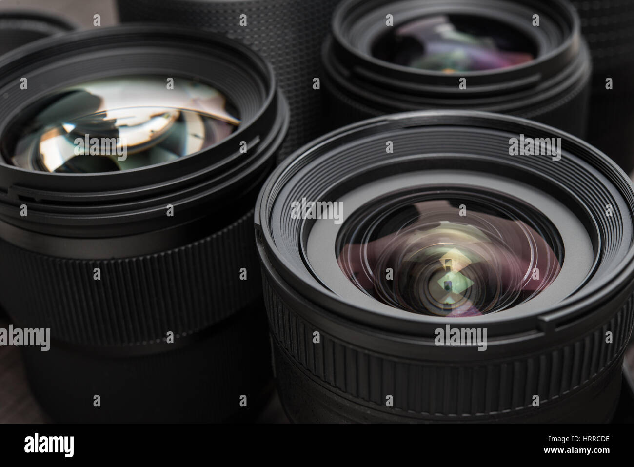 Interchangeable camera lenses Stock Photo - Alamy