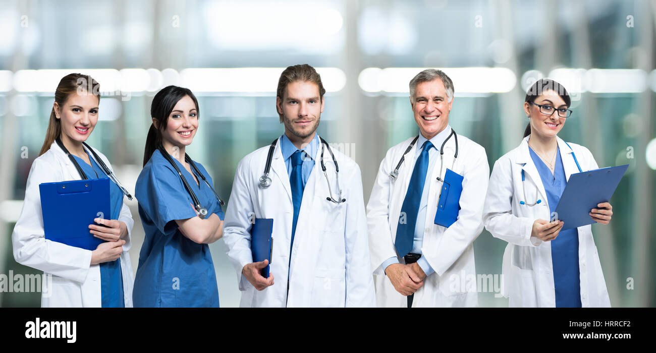 Group of smiling doctors Stock Photo - Alamy