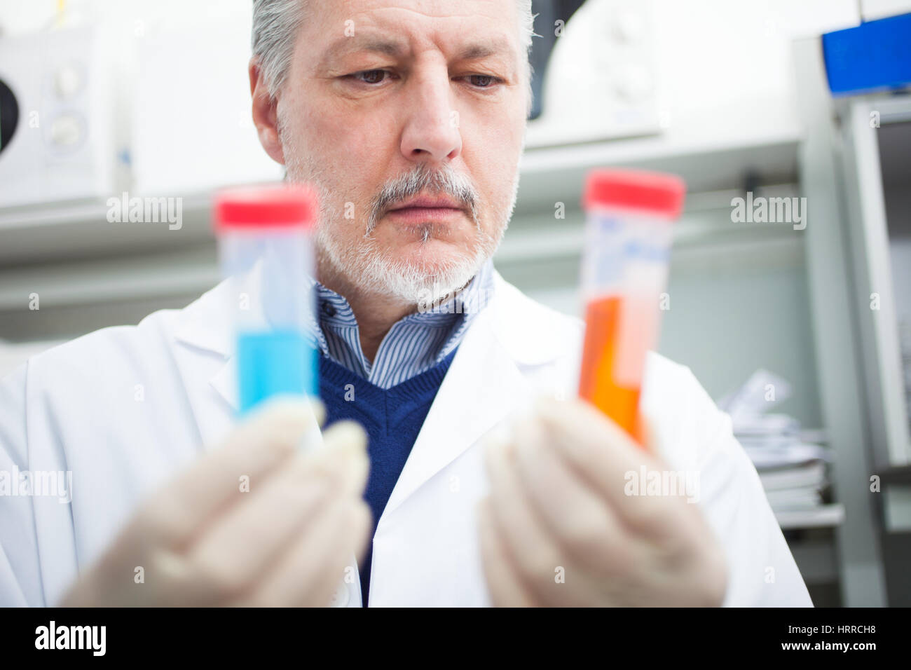 Scientist at work in a laboratory Stock Photo - Alamy