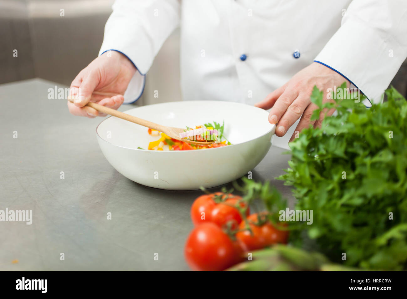 Professional chef at work Stock Photo - Alamy