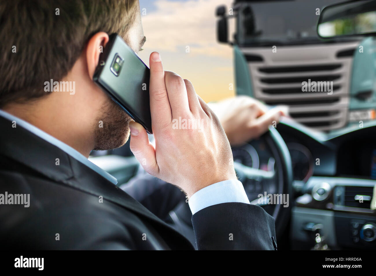 Mechanic talking on cell hi-res stock photography and images - Alamy
