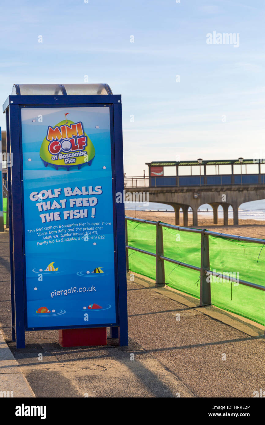 Boscombe pier mini golf hi-res stock photography and images - Alamy