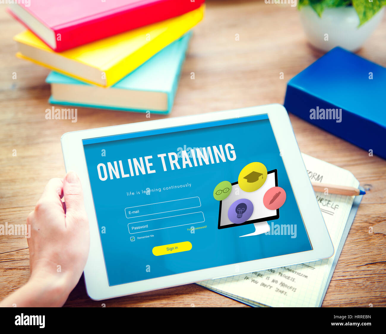 Training Study Knowledge E-learning Concept Stock Photo - Alamy