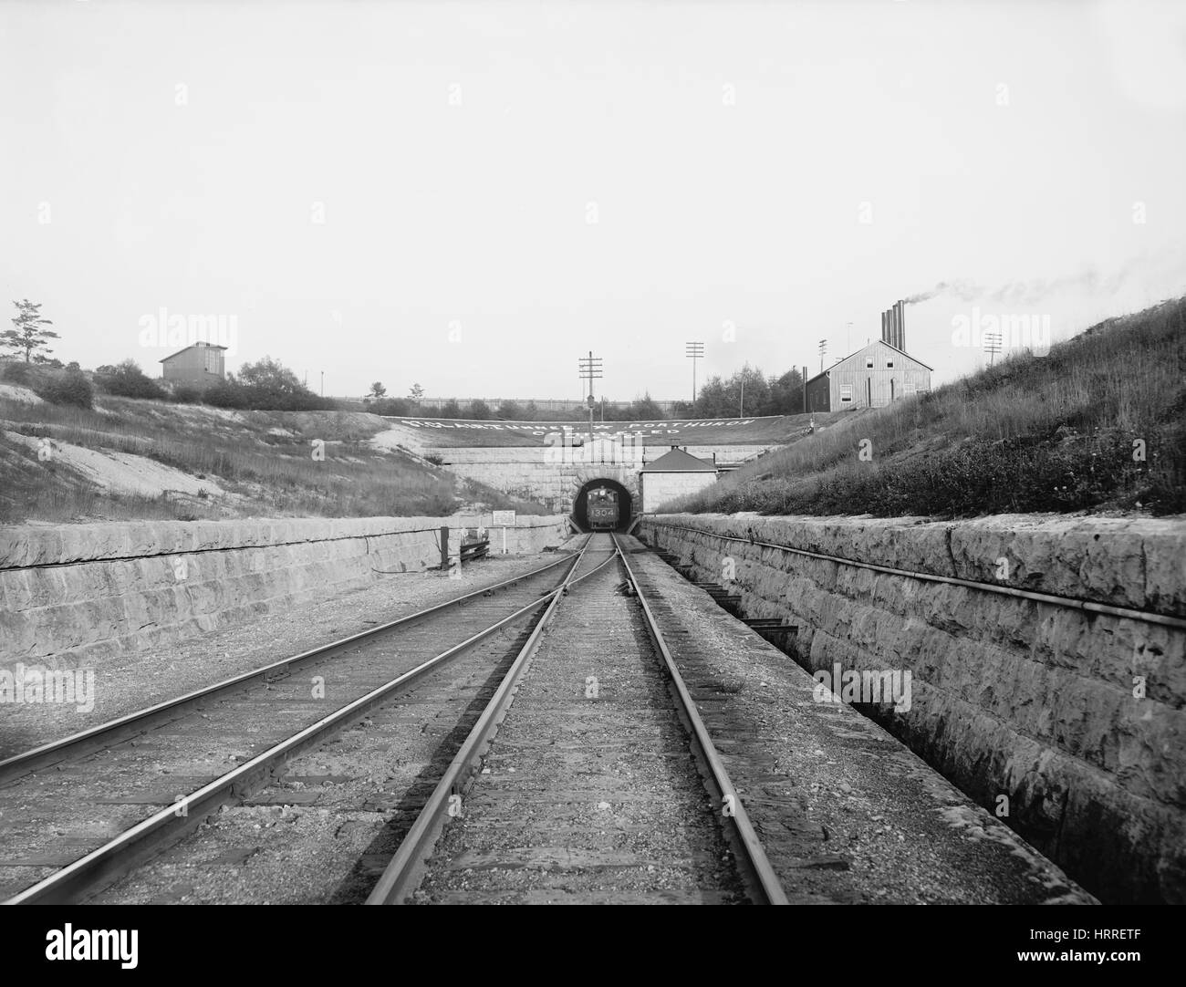 St. Clair Tunnel, Port Huron, Michigan, USA, Detroit Publishing Company ...