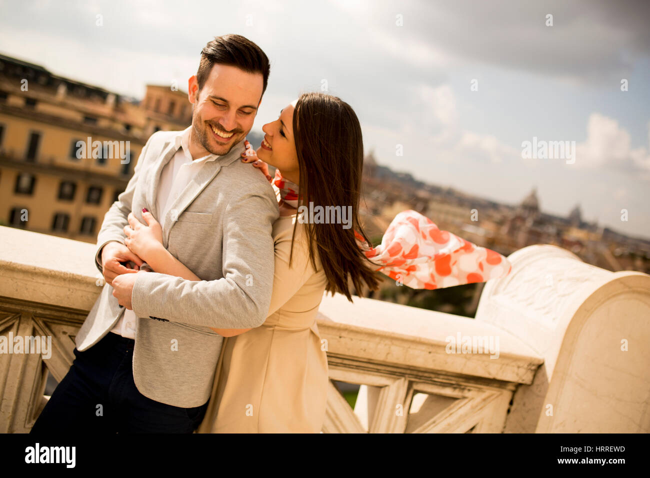Loving couple in Rome, Italy Stock Photo - Alamy