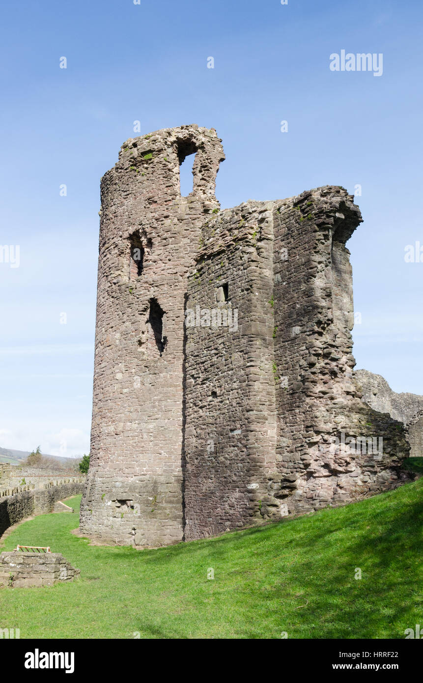 Abergavenny Castle, a Norman castle in the market town of Abergavenny ...