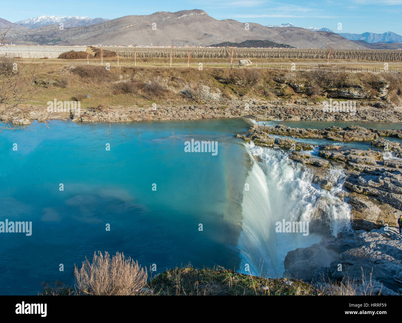 Beautiful blue waterfall Stock Photo - Alamy