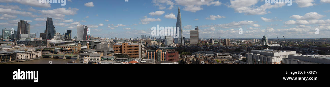 London panorama with the Shard and City in view Stock Photo - Alamy