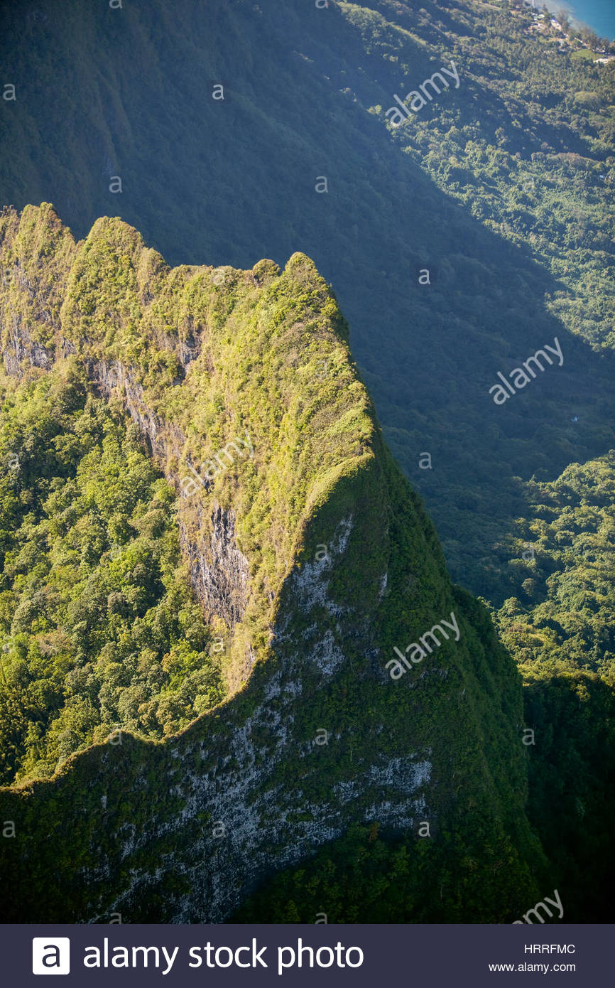 Moorea Island Aerial View Stock Photos & Moorea Island Aerial View ...